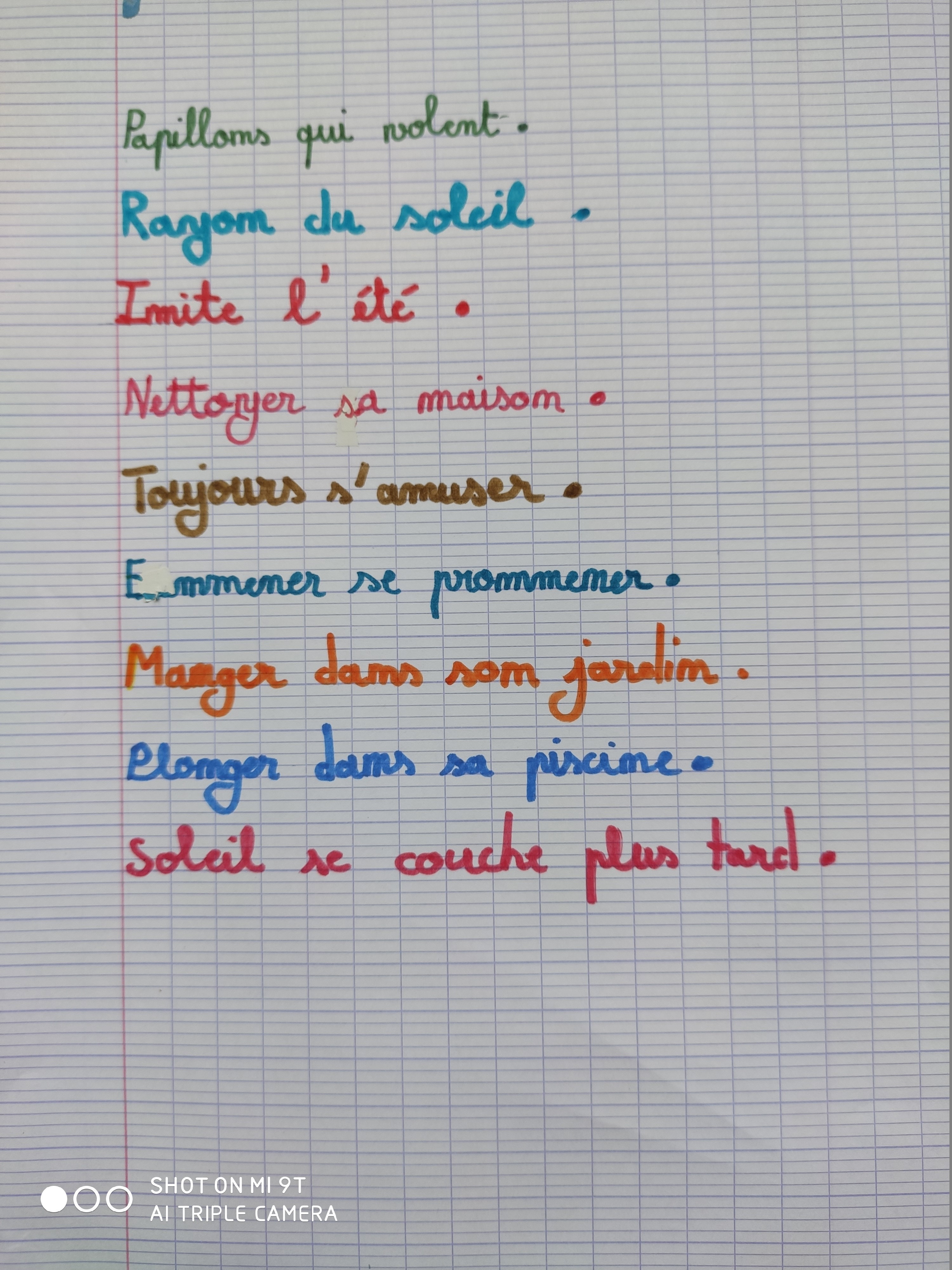 Les acrostiches des CE2a - Ecole Louise Michel